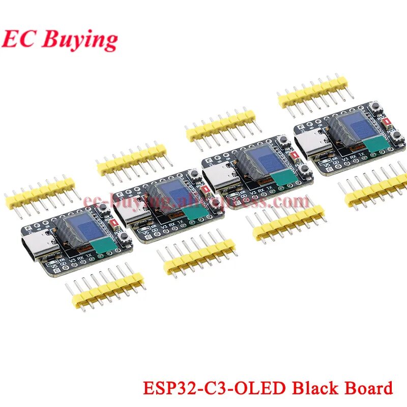 ESP32 C3 OLED Black Board 4шт