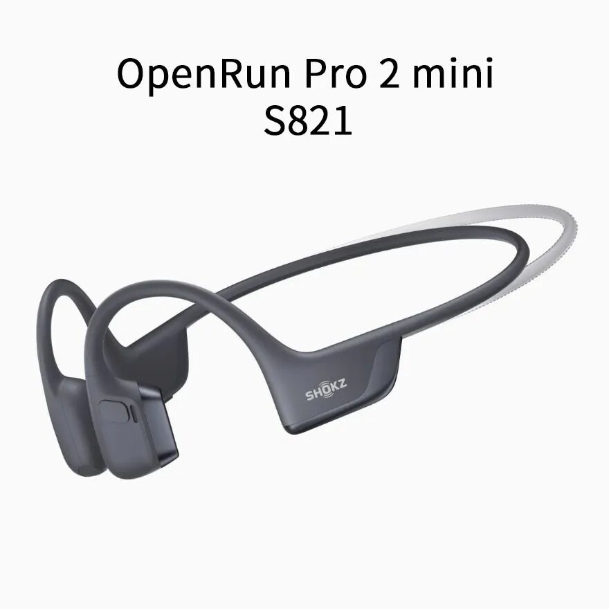 SHOKZ Наушники беспроводные с микрофоном, Bluetooth, USB Type-C, светло-серый, серый