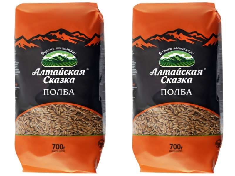 Алтайская сказка Крупа полба шлифованая, 700 г, 2 шт