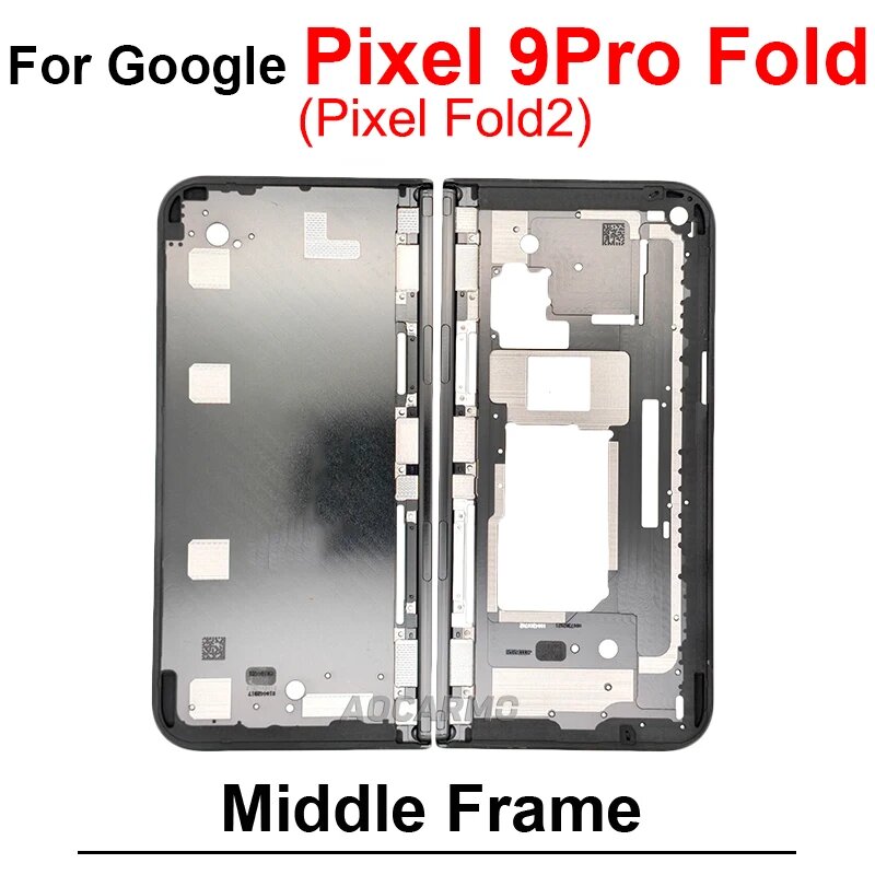 Для Google Pixel 9 Pro Fold Fold2: Средняя рамка и рамка большого экрана (запасные части)