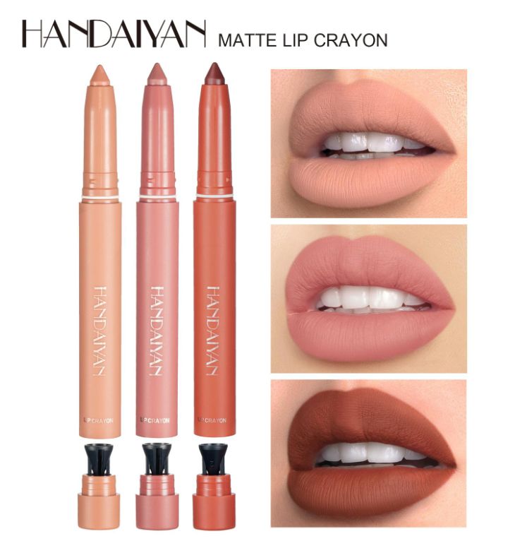 Карандаш-помада для губ HANDAIYAN Lip Crayon матовый стойкий, тон 4