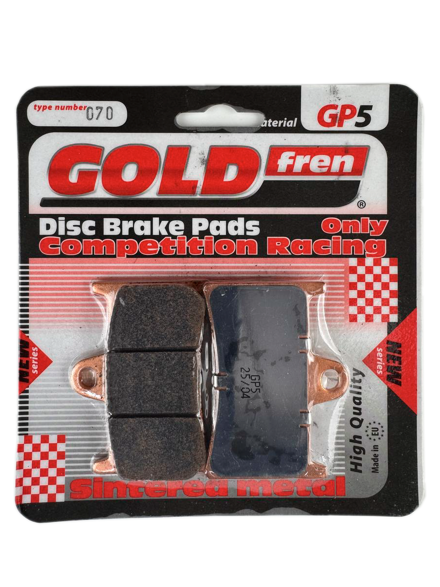 Колодки тормозные дисковые на мотоцикл 070 GP5 Goldfren оригинальные