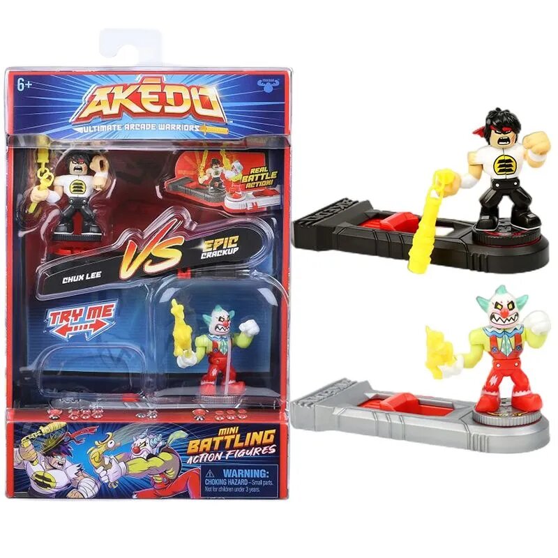 Игровая фигурка Akedo Ultimate Arcade Warriors Versus Pack для мальчиков, Возраст: 7-9 лет, Красный цвет