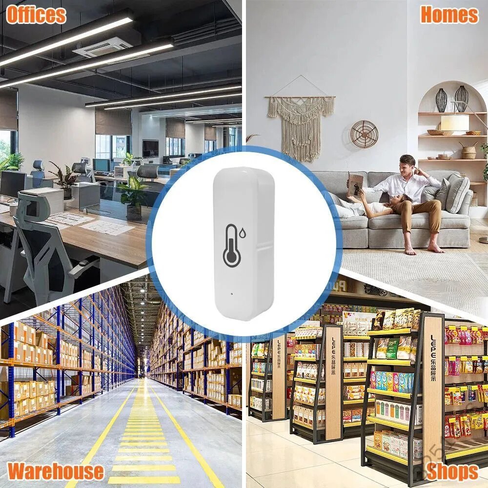 Датчик умного дома Zigbee для Google Assistant, Amazon Alexa, Yandex Alice 2PCS — фото 1