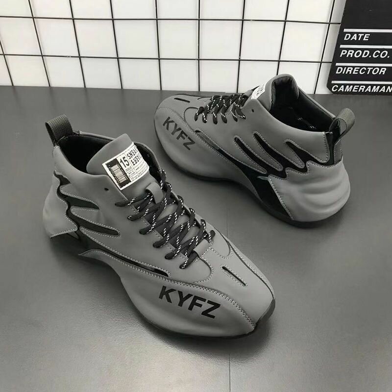 MOOCIE Новая коллекция мужской обуви Flame Dad Shoes осень/зима: ультралегкие, универсальные, модные кожаные кроссовки, спортивная обувь для мужчин. EU:41