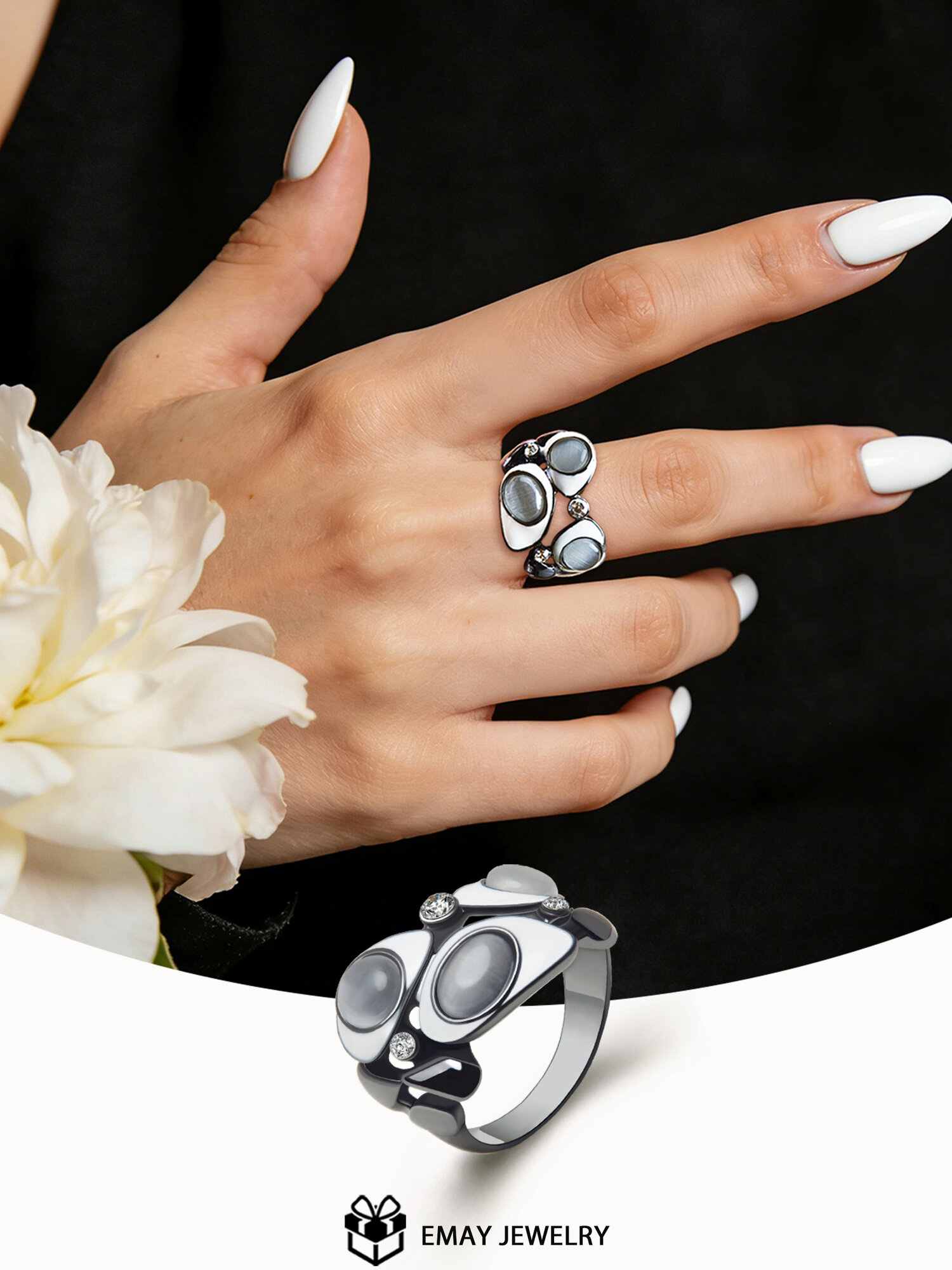 Кольцо, кошачий глаз