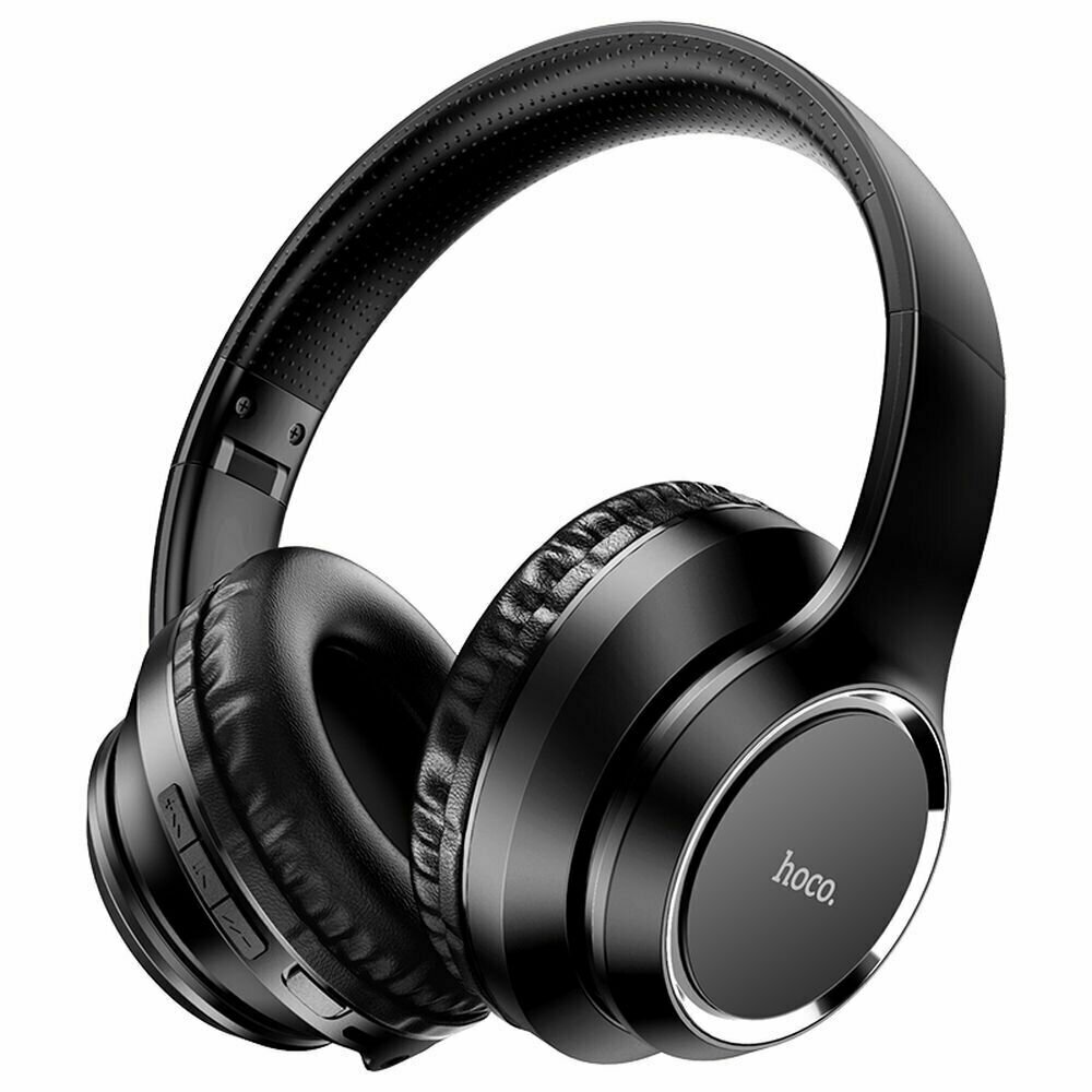 Наушники беспроводные Hoco W28 с микрофоном, складная конструкция, цвет Black