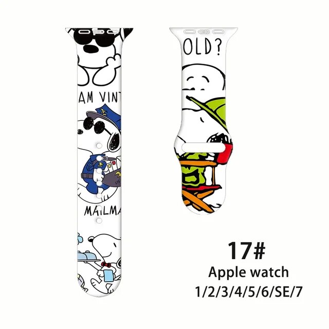 Силиконовый ремешок MINISO для Apple Watch 4/5/6/SE/7