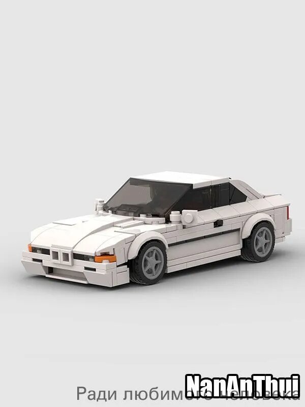 Строительный блок автомобиля BMW 850CSi Moc собранная игрушка из мелких частиц