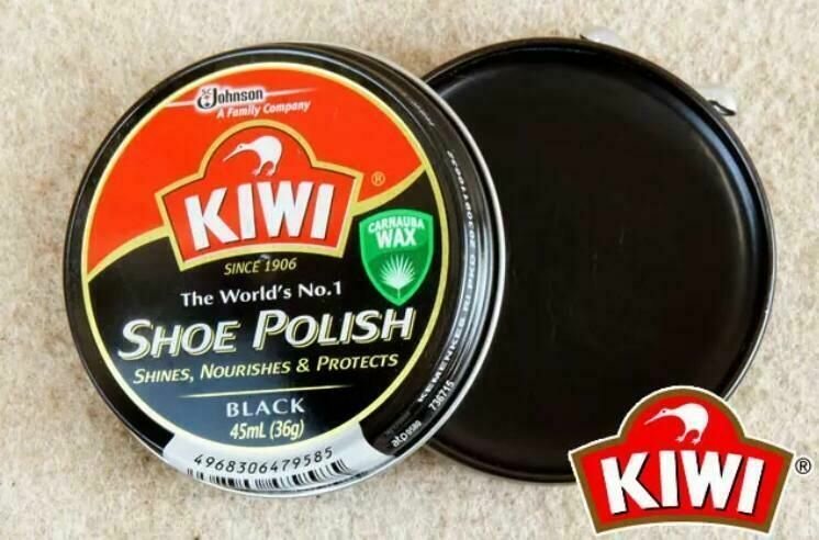 Бальзам для обуви Kiwi Блеск, питание и защита, черный, 45 мл