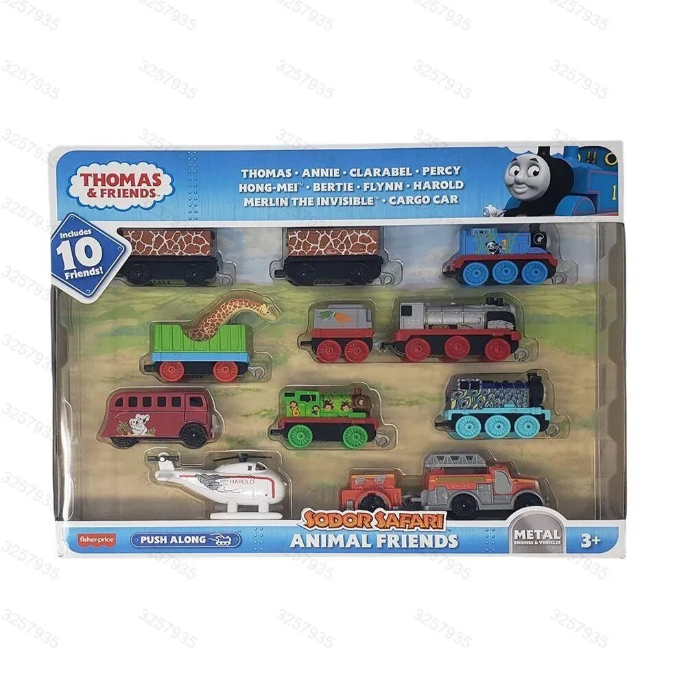 Fisher Price Thomas and Friends Playset металлические двигатели и транспортные средства, Томас и его друзья игрушечный поезд набор