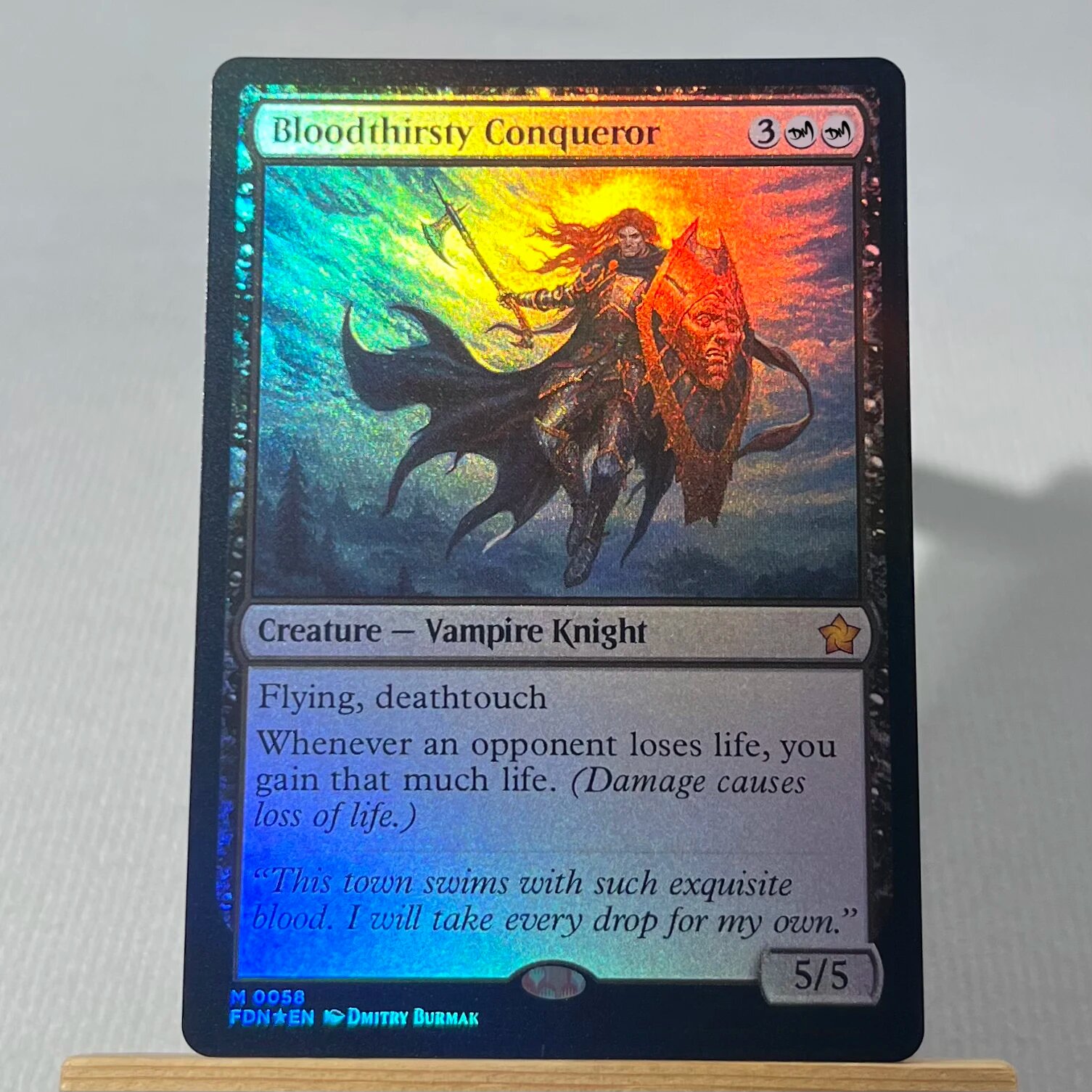 Magic: The Gathering Bloodthirsty Conqueror, Vampire Knight, FDN
