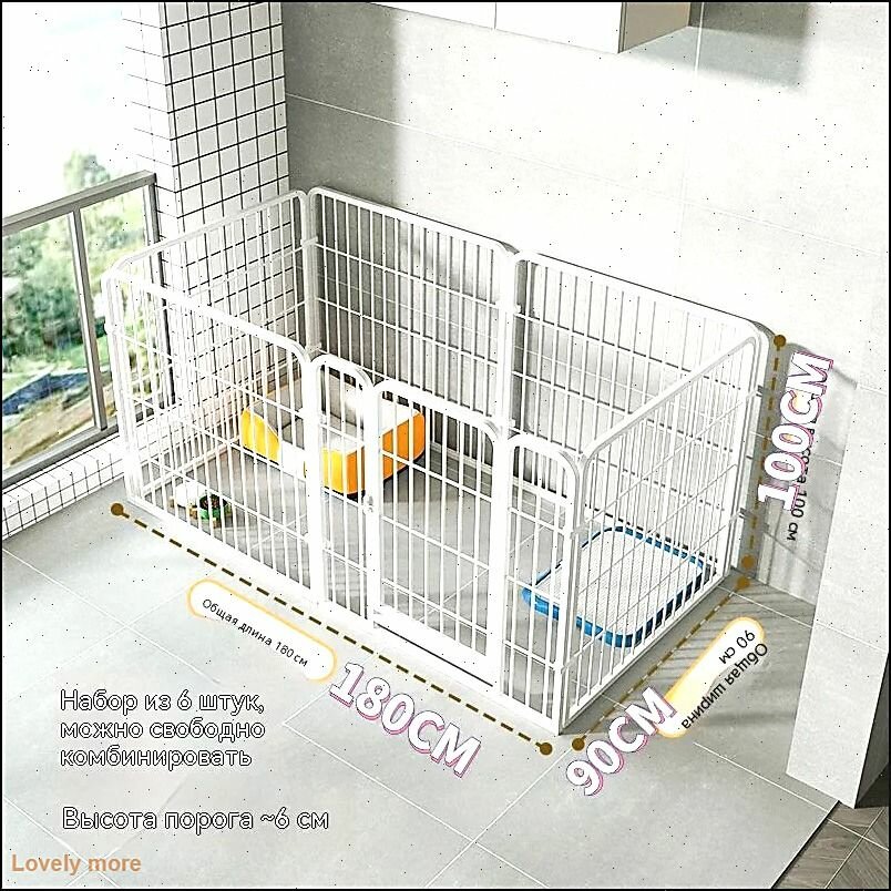 Клетка для собак/подходит для собак мелких и средних размеров/железный материал/