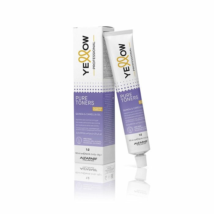 Гелевый Тонирующий Крем Yellow Pure Toners Deep Matte, 7 Глубокий Матовый, Италия