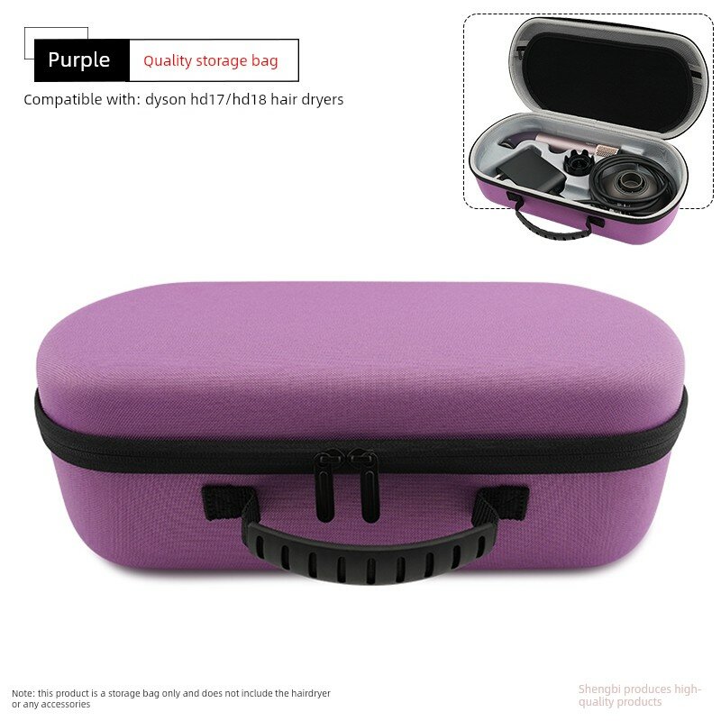 Чехол для хранения фена Dyson HD17, защитный чехол для Supersonic HD18, портативный кейс для хранения. Фиолетовый
