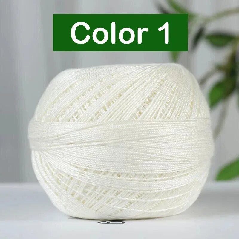 Хлопчатобумажная нить Белый, Color 1, 290 м