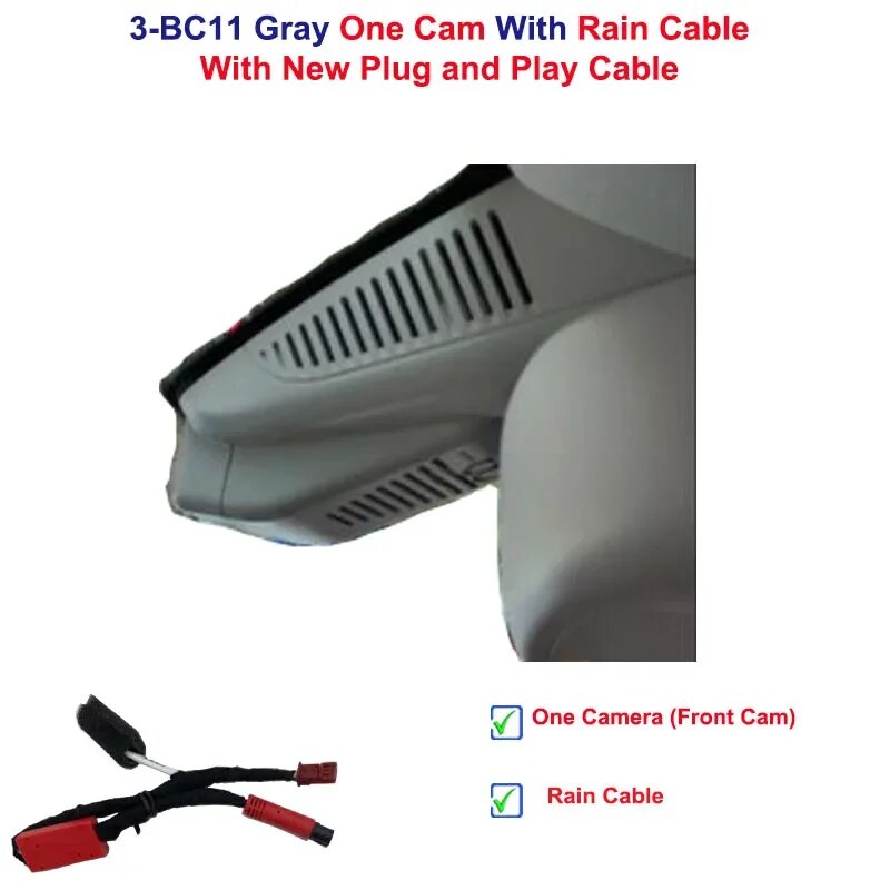 Автомобильный видеорегистратор 3-BC11 Gray One Cam Rain, 64G
