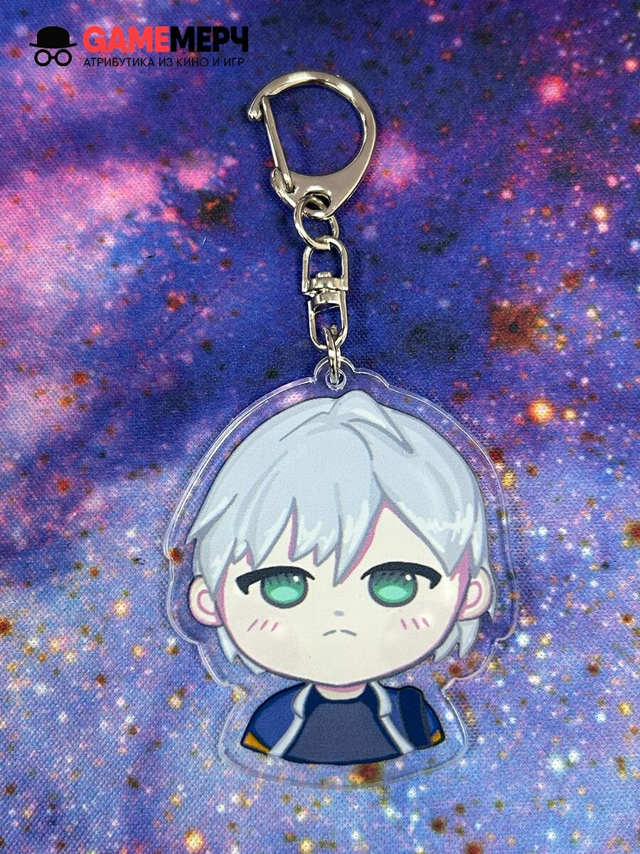 Брелок GAMEМЕРЧ, серебристо-голубой — фото 1