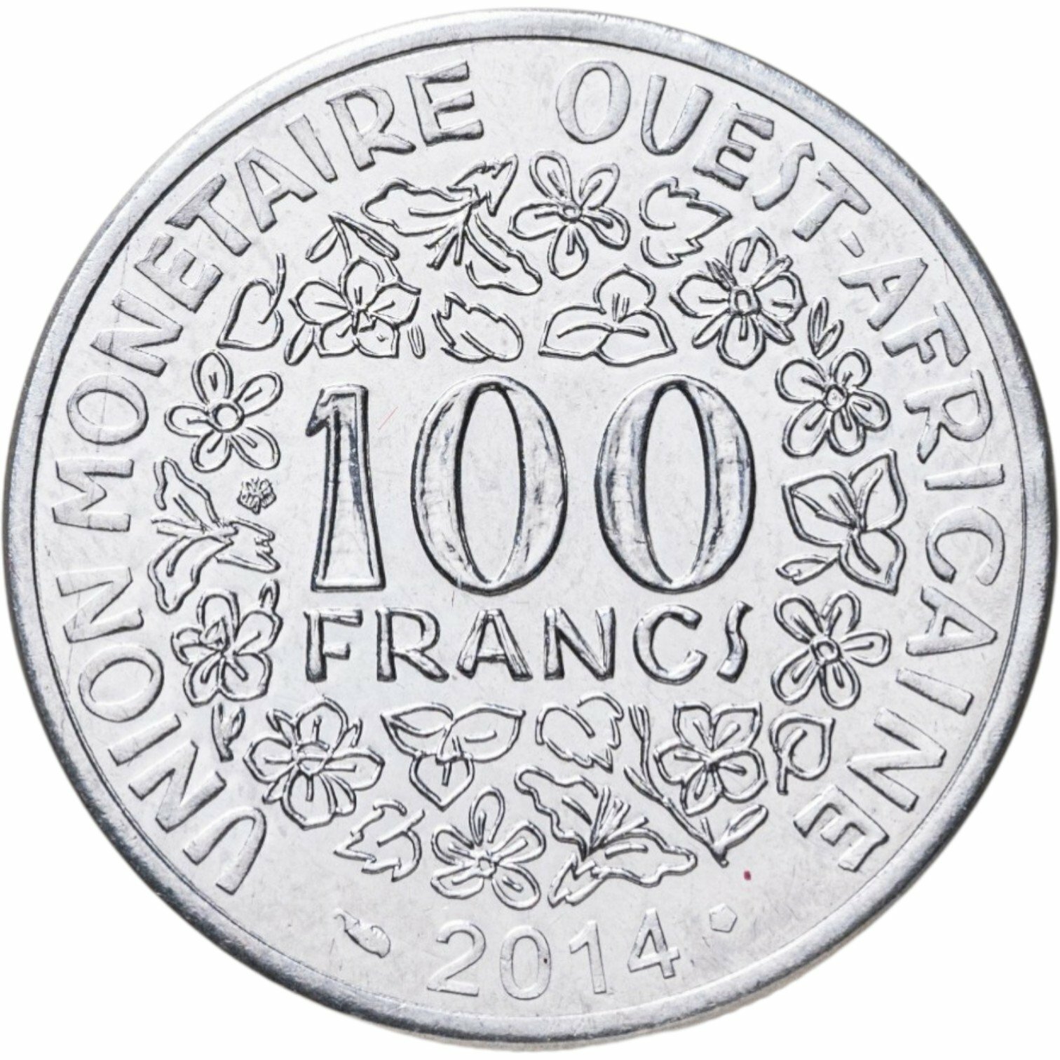 Западная Африка BCEAO 100 франков francs 2014, Сталь, в сохранности AU