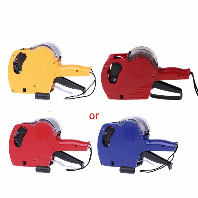 MX-5500 8-Значный Ценник Пистолет-Этикетировщик Бумага Для Этикетирования Этикеток + 2 Чернильных Валика