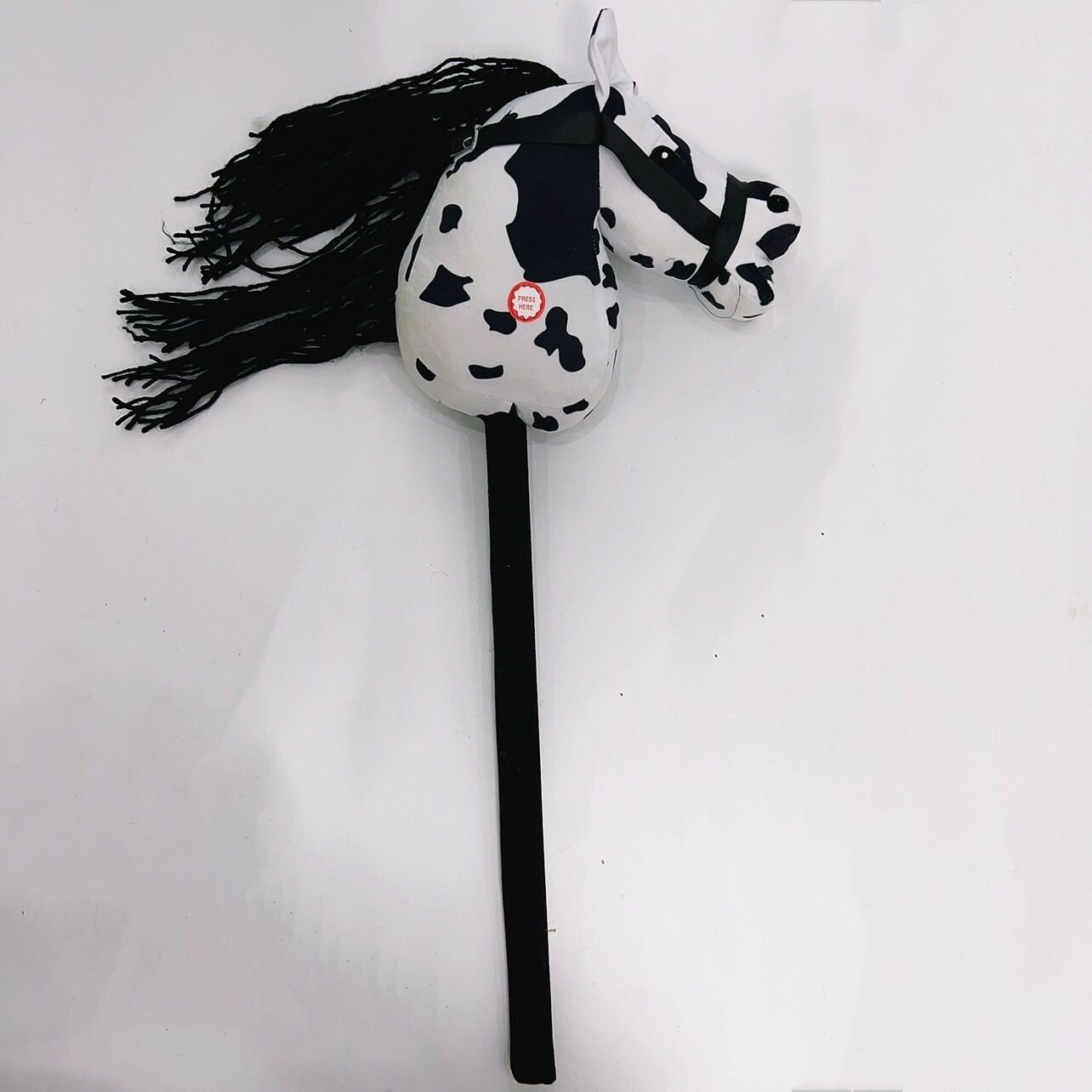 Игрушка-лошадь Hobbyhorse, единорог, цвет сиреневый с серебристым, длина 70 см