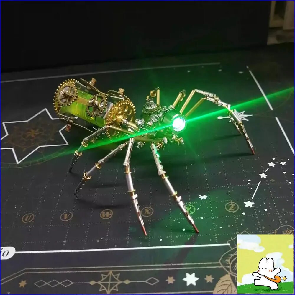 Конструктор металлический 3D Паук 300+ деталей Футуристический дизайн