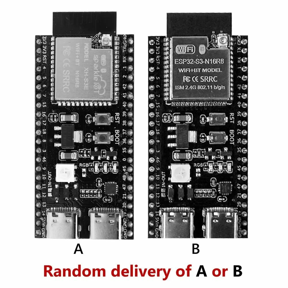 Платa ESP32 S3 с предустановленным модулем WROOM-1-N16R8