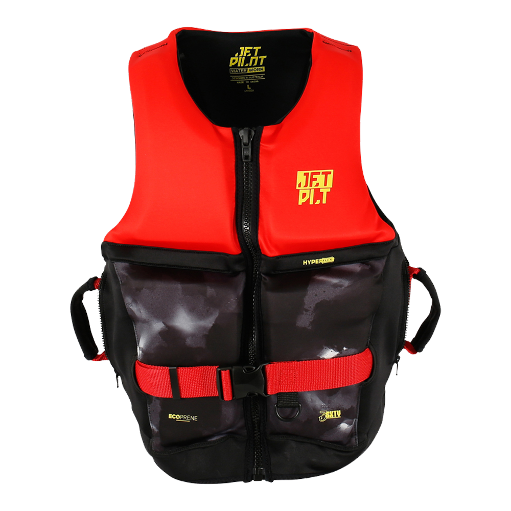 Жилет страховочный JetPilot 3SXTY Hyperflex S-Grip Eco Vest L50S, неопреновый, Red, M