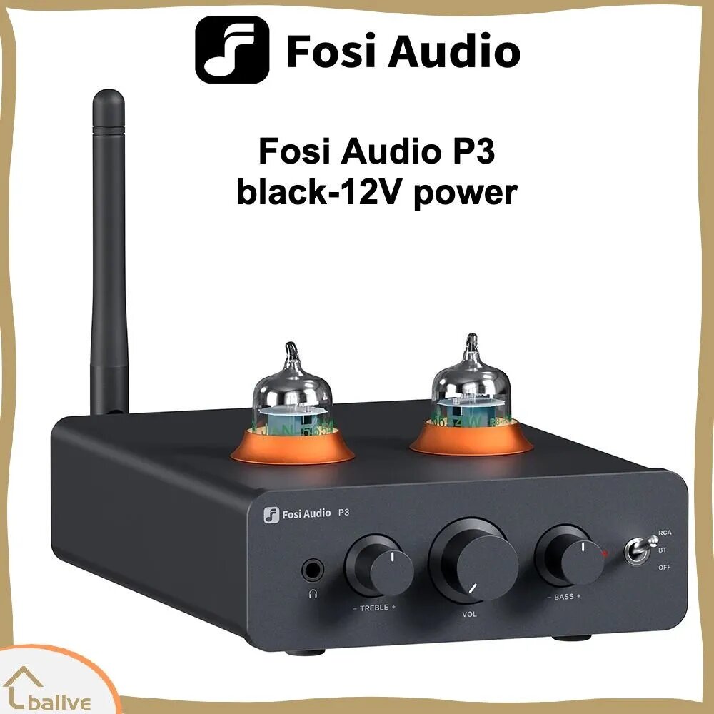 Fosi Audio P3 Регулятор тембра стереофонического предусилителя Bluetooth HiFi для домашнего использования