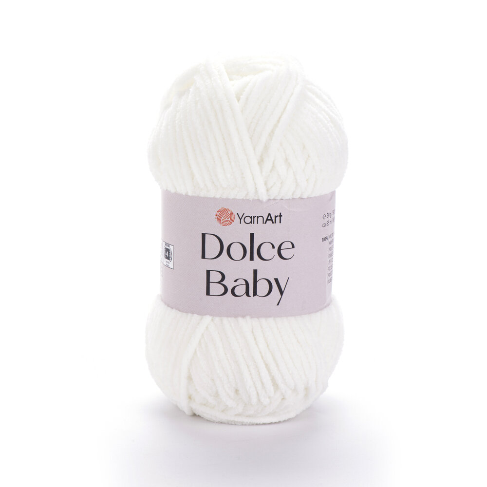 Пряжа для вязания YarnArt Dolce baby 745 молочный 50 гр/85 м 100% микрополиэстер