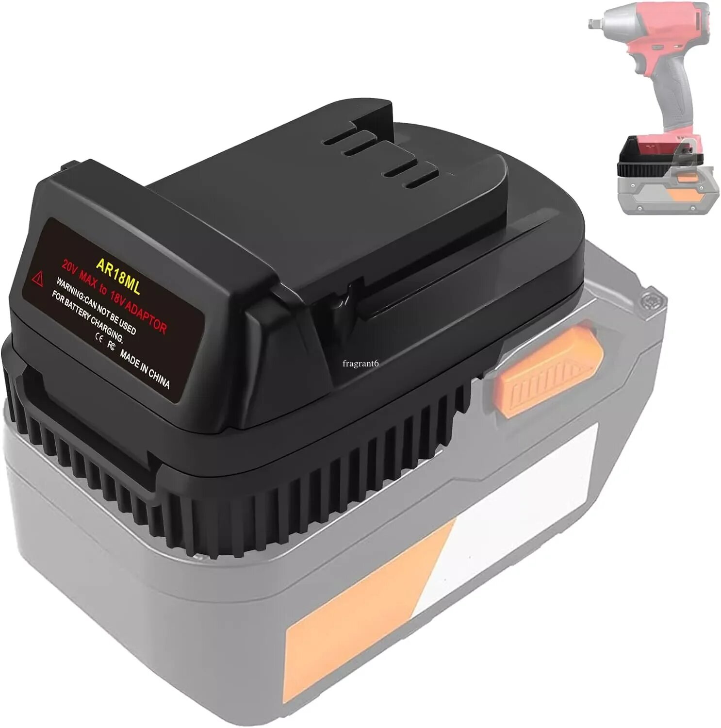 Адаптер аккумулятора XMSJ для Ridgid, AEG 18/20 В к Milwaukee 18 В