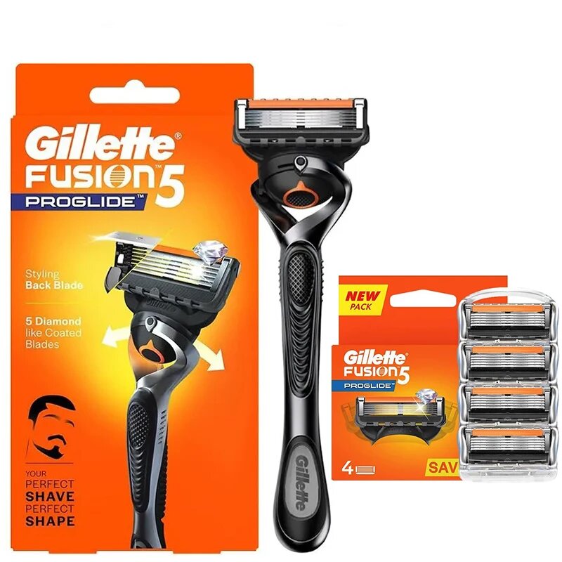 Бритва Gillette Fusion5 ProGlide, 5 лезвий, черный