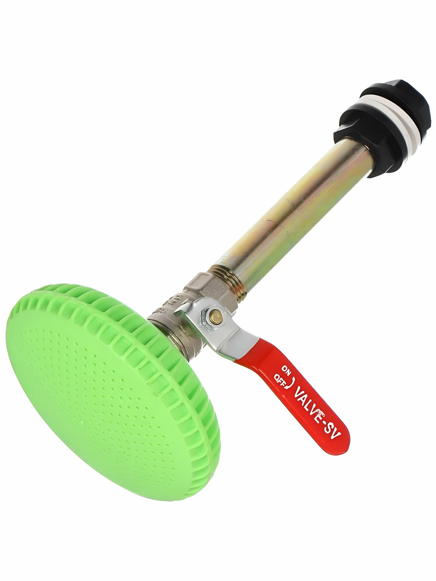 Летний душ portable с металлическим краном и лейкой, 11 см, пластик, Россия, для дачи, подвесной, с регулировкой расхода воды