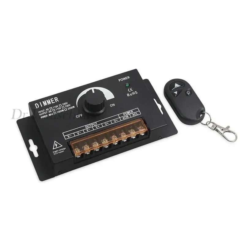 Диммер Для Светодиодной Лампы Переменного Тока 220 В 2500 Вт С Плавным Регулятором Яркости