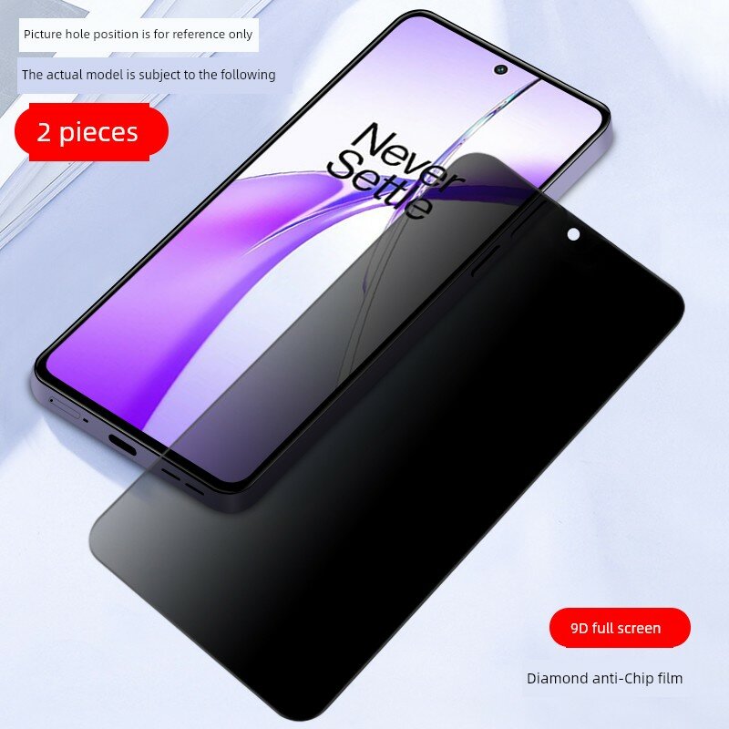 Защитное стекло с функцией приватности 9D для OnePlus Ace 3V - Высокая четкость, 2 шт