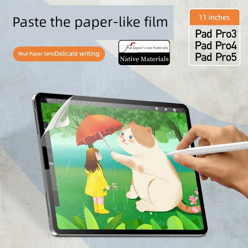 Магнитная пленка WiWU, имитирующая бумагу, для iPad Pro 2025, пленка для iPad 2024, мягкая светонепроницаемая пленка
