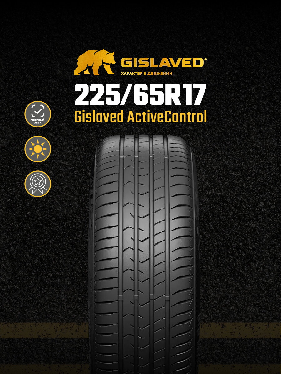 Gislaved ActiveControl 225/65R17 102H Летние легковые шины (аналог BRIDGESTONE Alenza 001) — фото 1