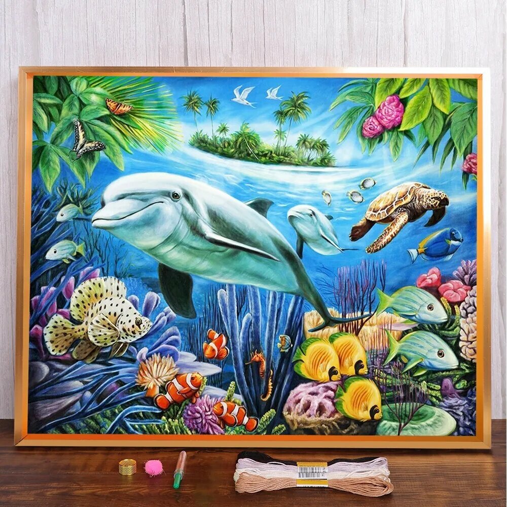MEIAN Набор для вышивания,40x30CM,14CT