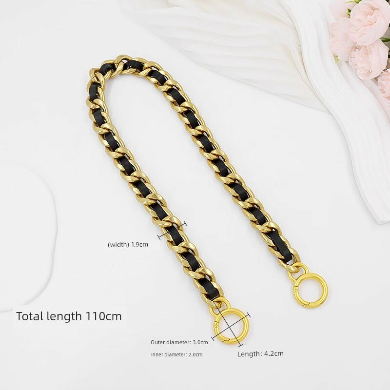 Золотистый 110 см ремешок из натуральной кожи для сумки Chanel 2.55 замена цепочки ремешка