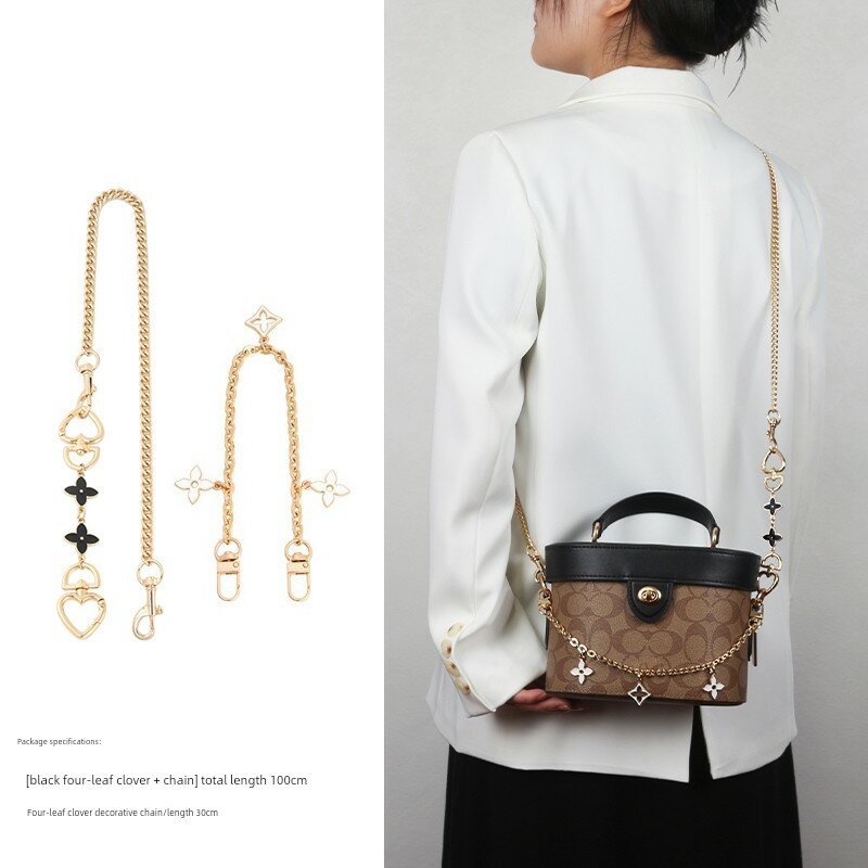 COACH Kay20 комплект цепочки с клевером 100 см + декоративная цепочка 30 см