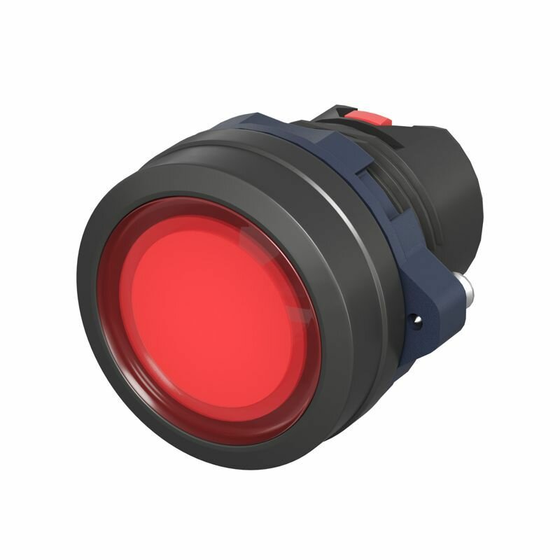 Головка кнопки плоская прозрачная без фиксации красн. DKC M22P-FMLRP