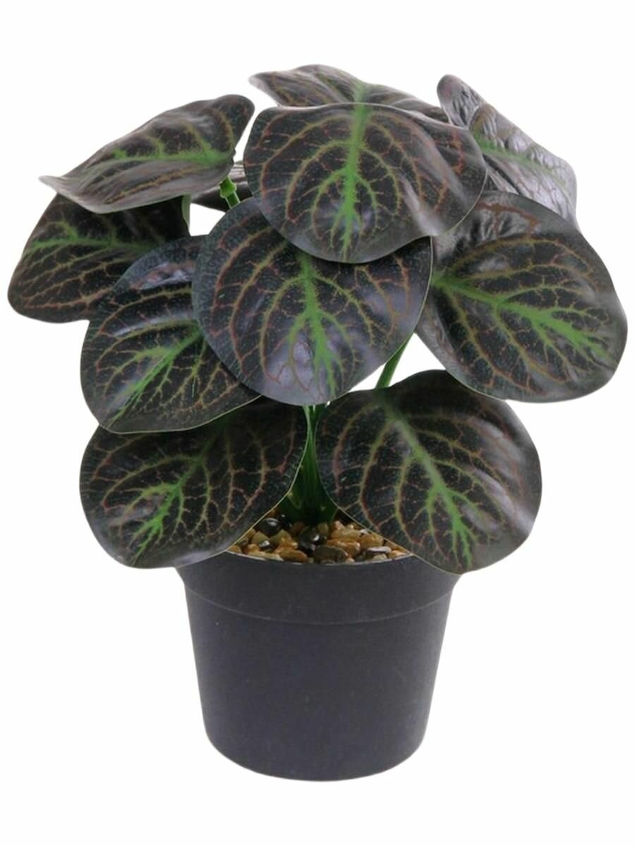 Цветок искусственный в горшке "Антуриум" 22см