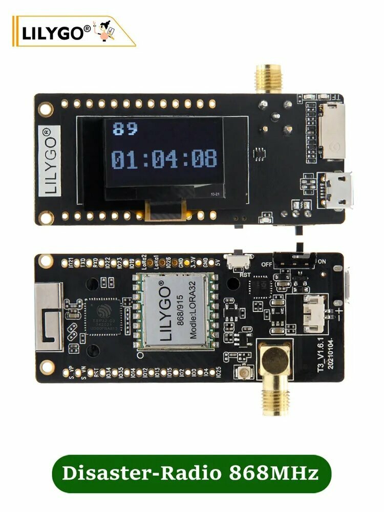 LILYGO TTGO LoRa32 V2.1_1.6 Версия Paxcounter 915MHz ESP32 LoRa OLED 0,96-дюймовый SD-карта Bluetooth WIFI беспроводной модуль ESP-32 SMA