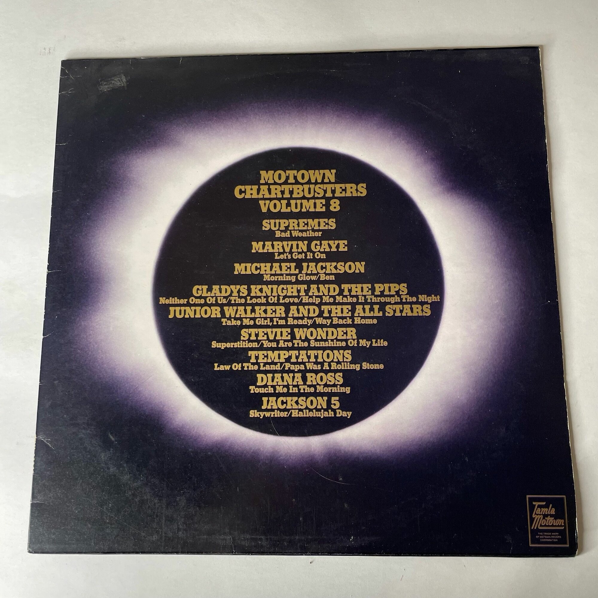 Винтажная виниловая пластинка LP Сборник Фанка Motown Chartbusters Vol. 8 (Англия 1973) (Marvin Gaye, Michael Jackson, Stevie Wonder и др)