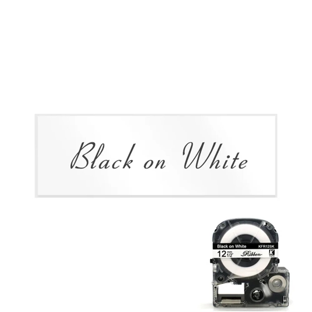 Этикеточная лента Bekia 12 мм White