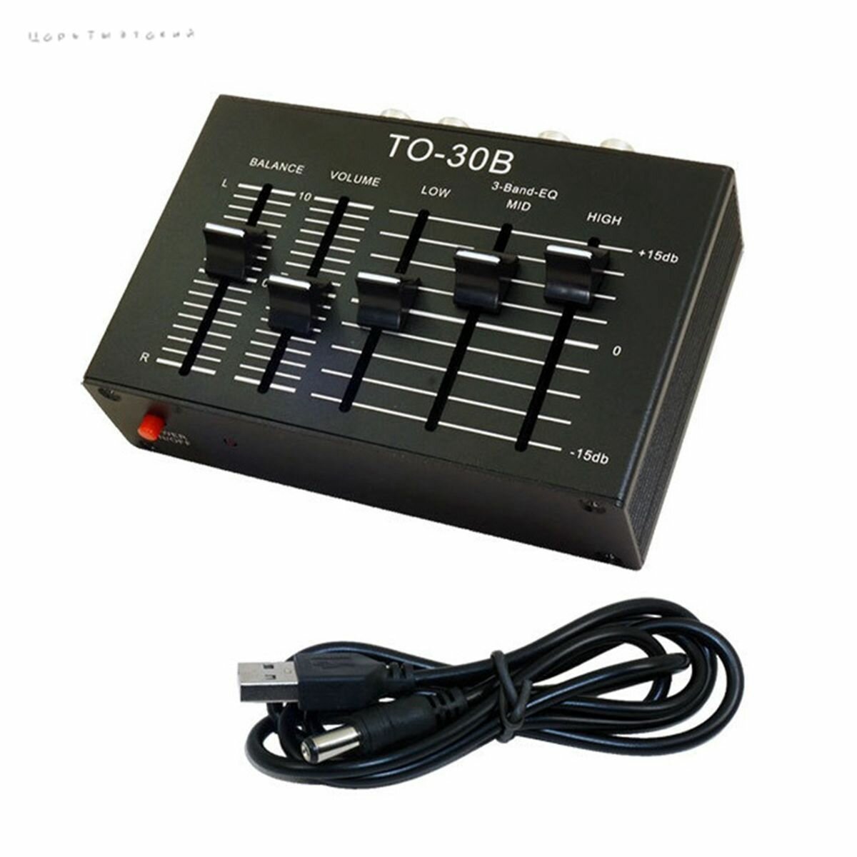 To-30B DC5V стерео аудио эквалайзер высокие средние и низкие трехполосный сбалансированный предусилитель балансный регулятор громкости