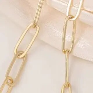 Золотая цепочка 14К, длина 3.5x9.8mm 1m