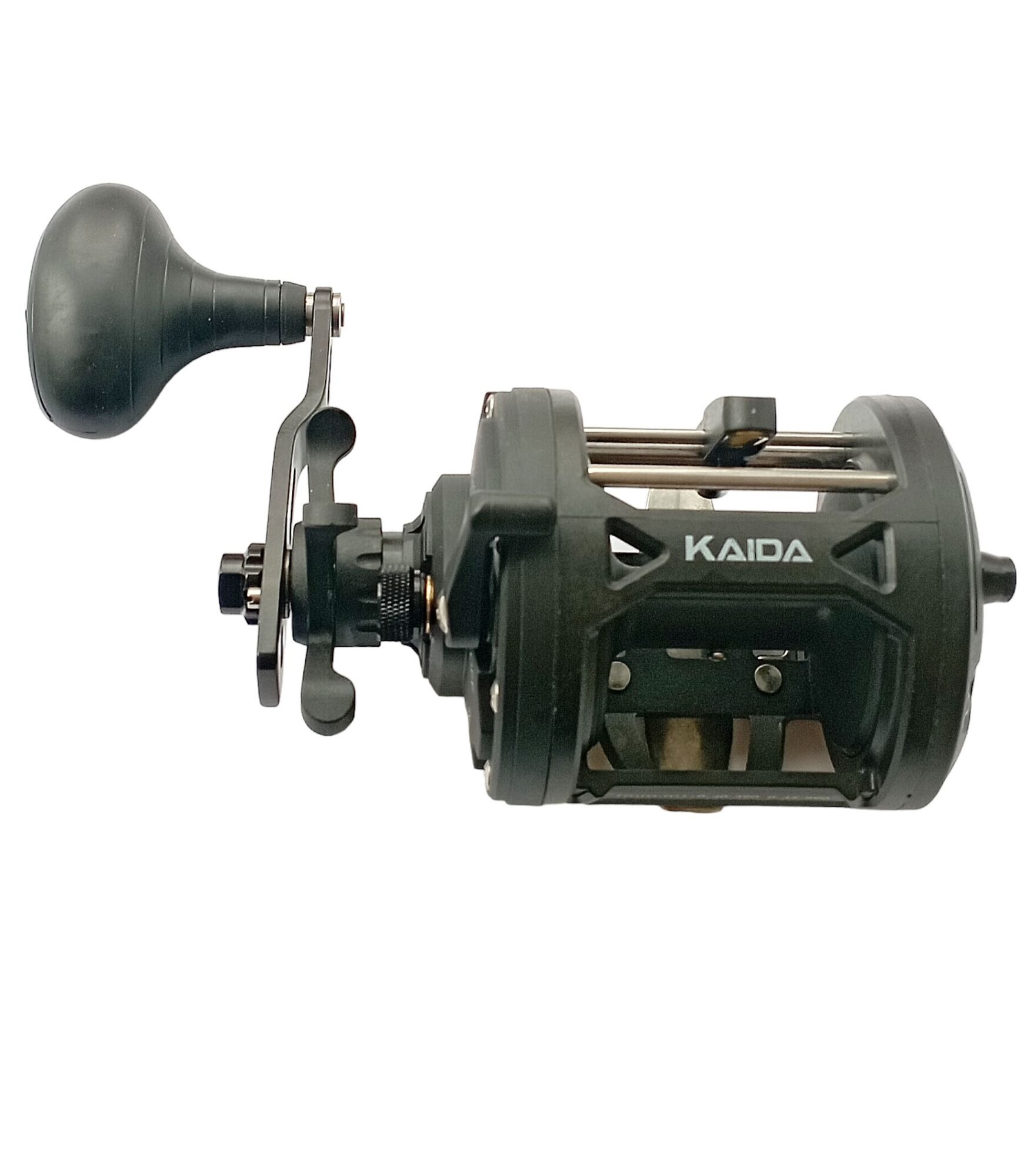 Катушка Kaida TE-20L, мультипликаторная, для троллинга, под левую руку, черный
