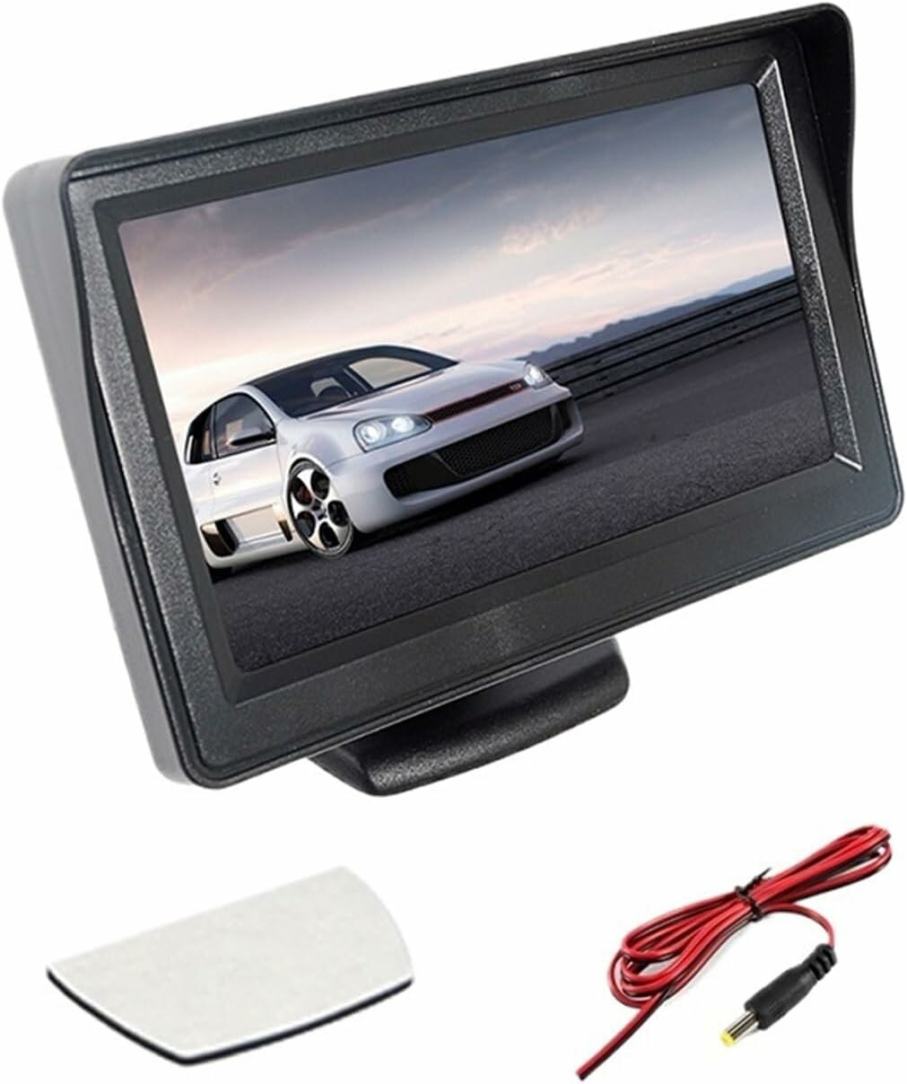 Автомобильная камера заднего вида Автомобильный монитор 4,3-дюймовый экран для камеры заднего вида Камера заднего вида