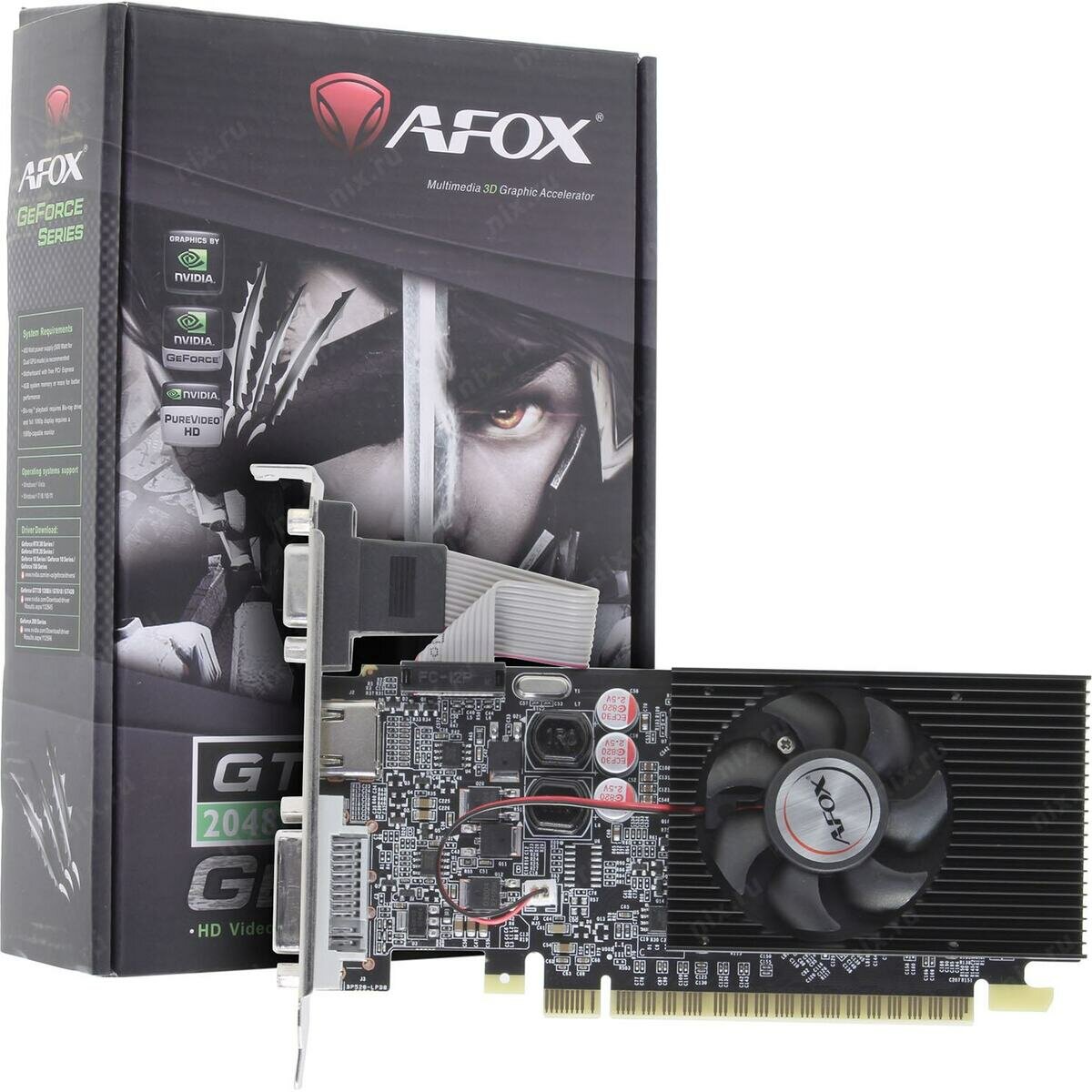 2Gb DDR3 AFOX AF610-2048D3L5-V3 (RTL) D-Sub+DVI+HDMI